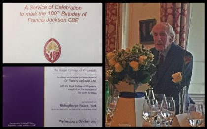 Francis Jackson at 100 years young - Viscount Organs