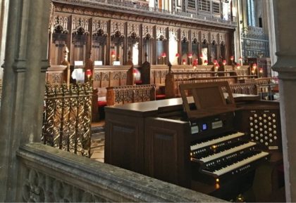 Bristol Cathedral Temporary Organ Installation - Viscount Organs